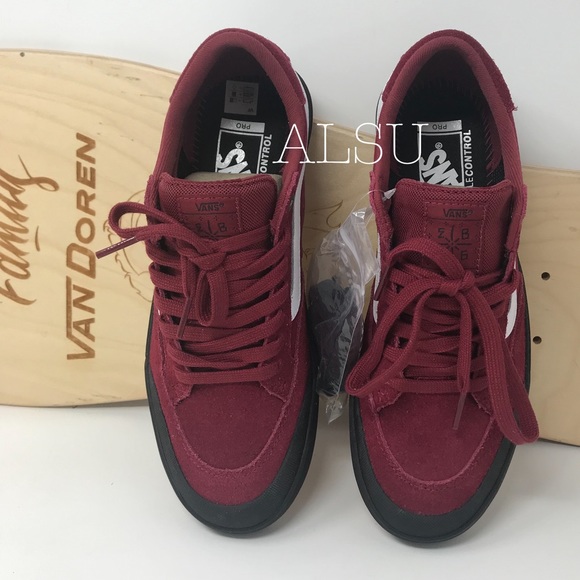 Vans | Shoes | Vans Old Skool Pro Maroon Black W Authentic | Poshmark
